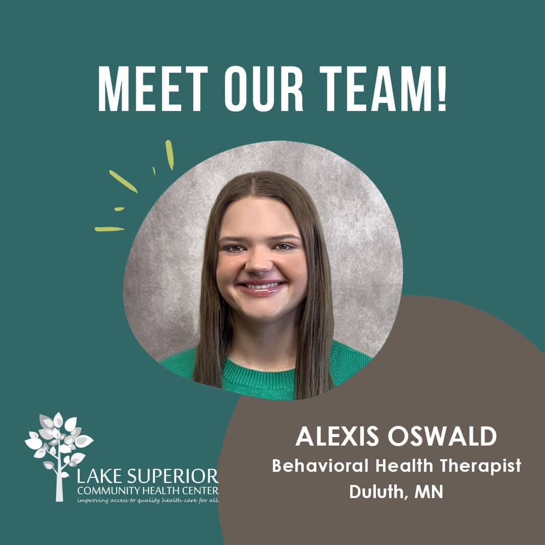 Welcome Alexis Oswald to our team in Duluth! - Lake Superior Community ...